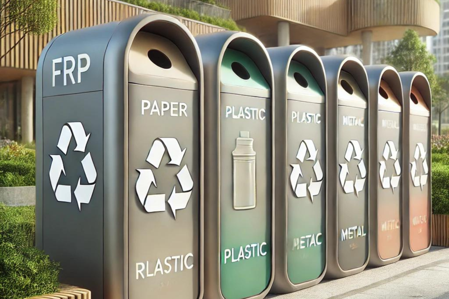 FRP Recycle Bins - The Front JSC - Leading FRP Manufacturer In Vietnam
